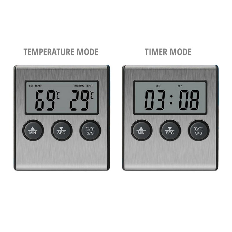 Digital Probe Thermometer With Timer & Temperature Alarm – Pie Maker Stuff