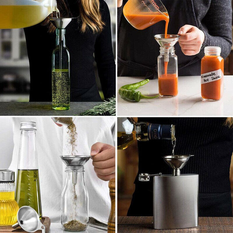 3 Piece Stainless Steel Funnel Set – Pie Maker Stuff